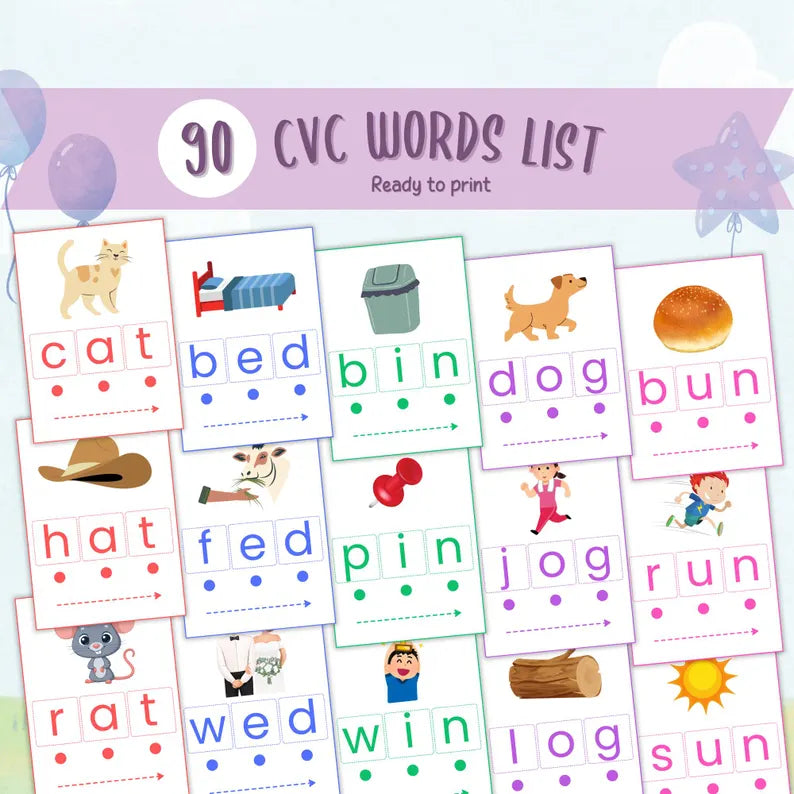 CVC Phonics Pack – Minding Art